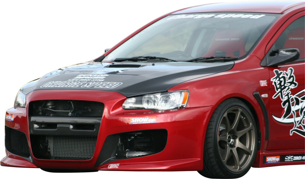 Mitsubishi Lancer Evo X CZ4A Chargespeed Hood – Showoff Imports